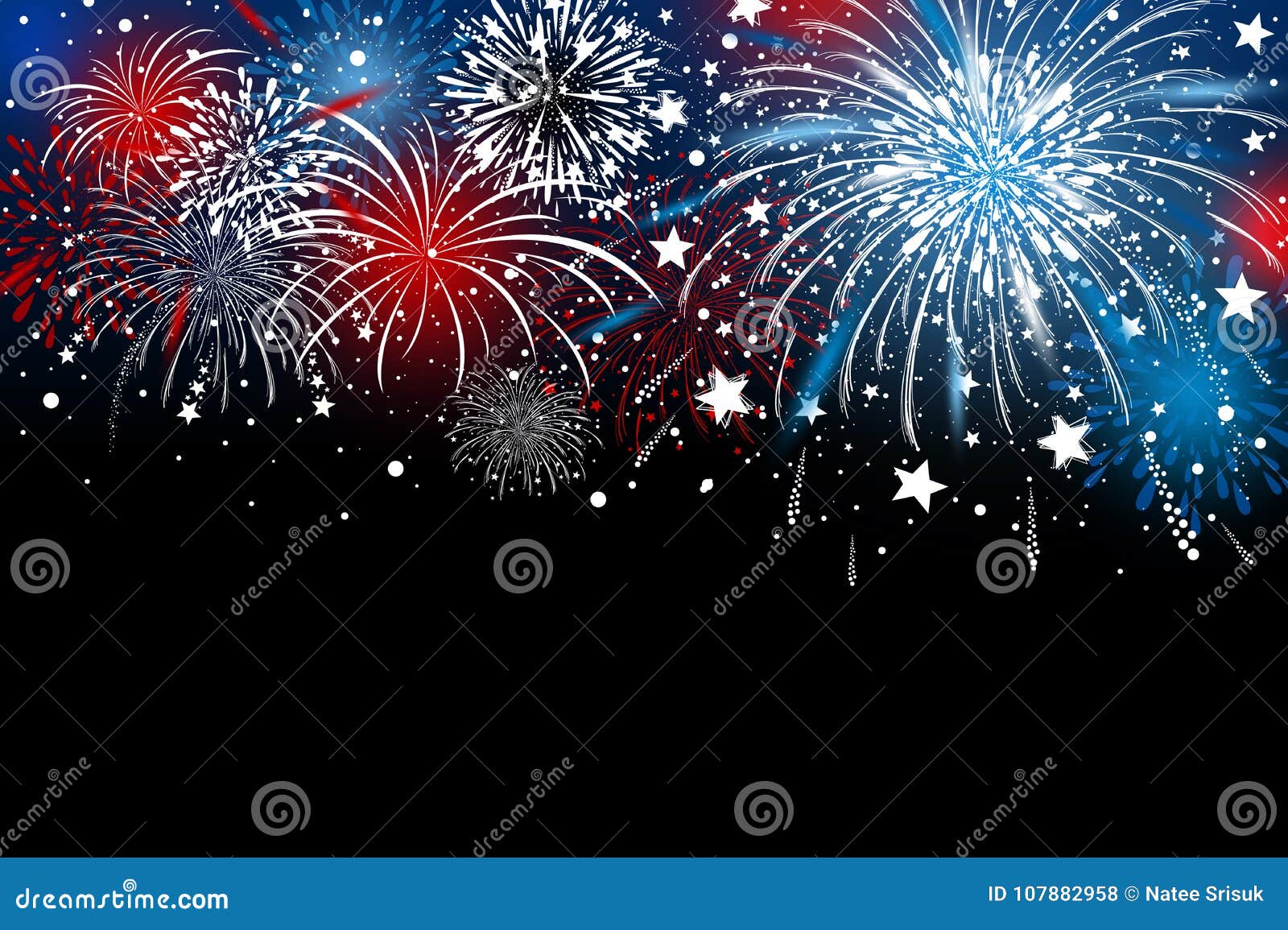 Fireworks Background Design Vector Illustration Stock Vector ...
