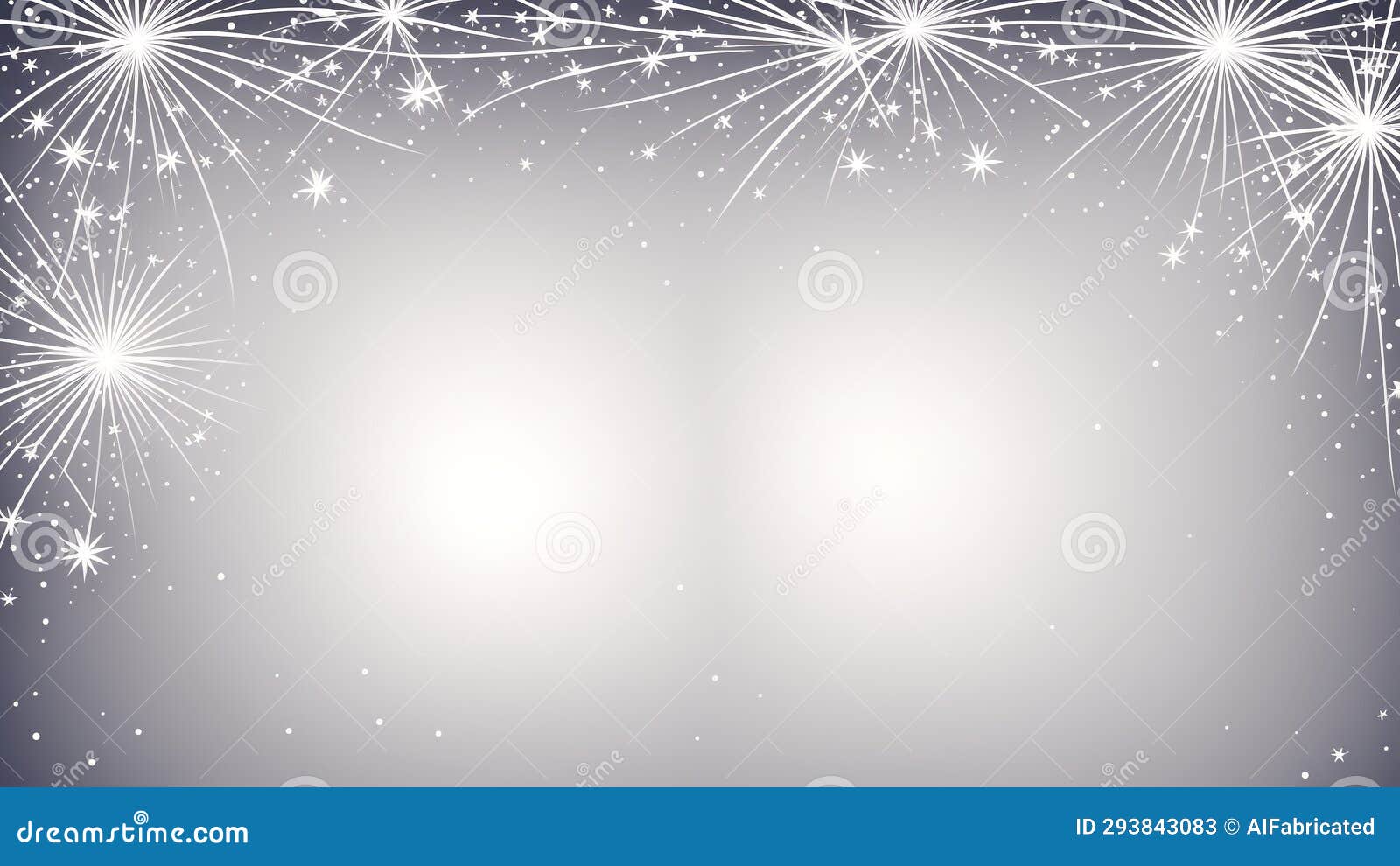 A Fireworks Background with Stars and Sparkles Stock Illustration ...