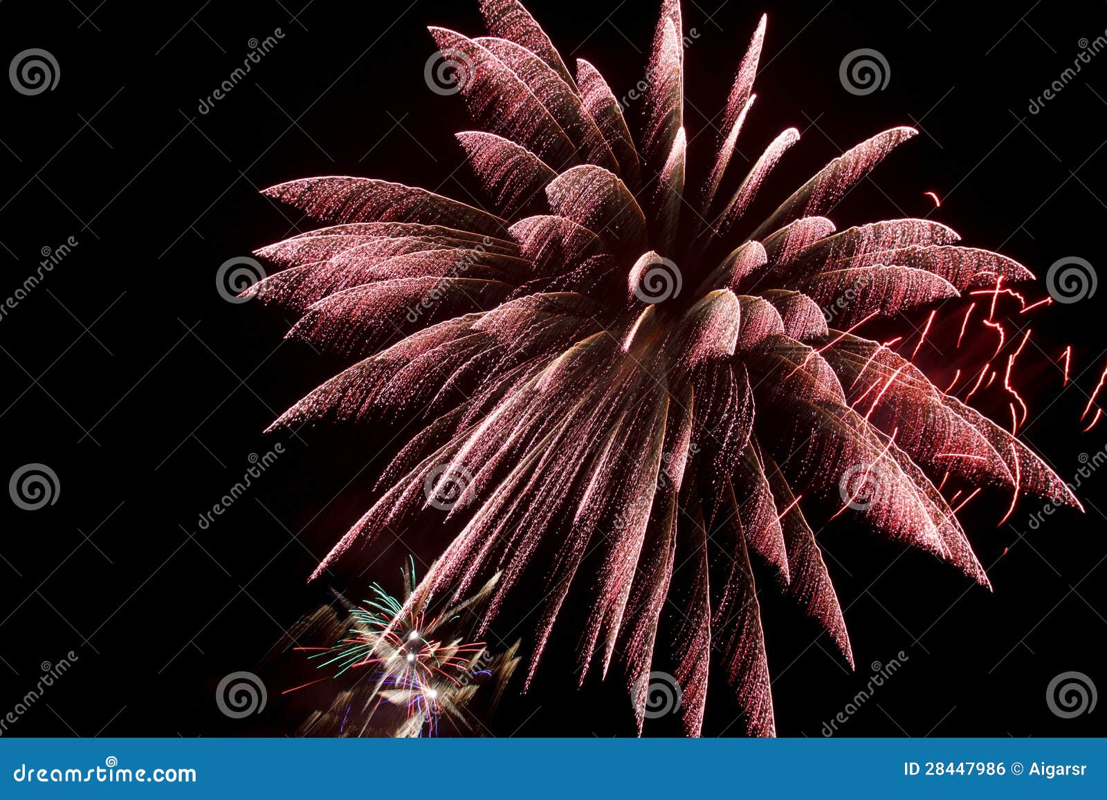 Fireworks balls stock photo. Image of star, fire, night - 28447986