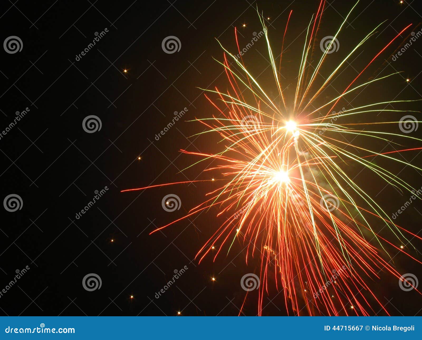 Fireworks stock image. Image of darkness, space, event - 44715667
