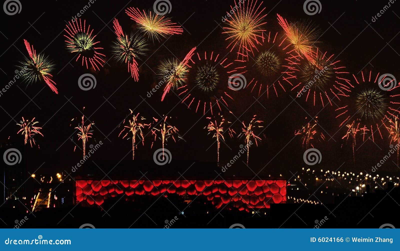 Fireworks in Beijing2008 Open Ceremony Stock Photo - Image of china ...