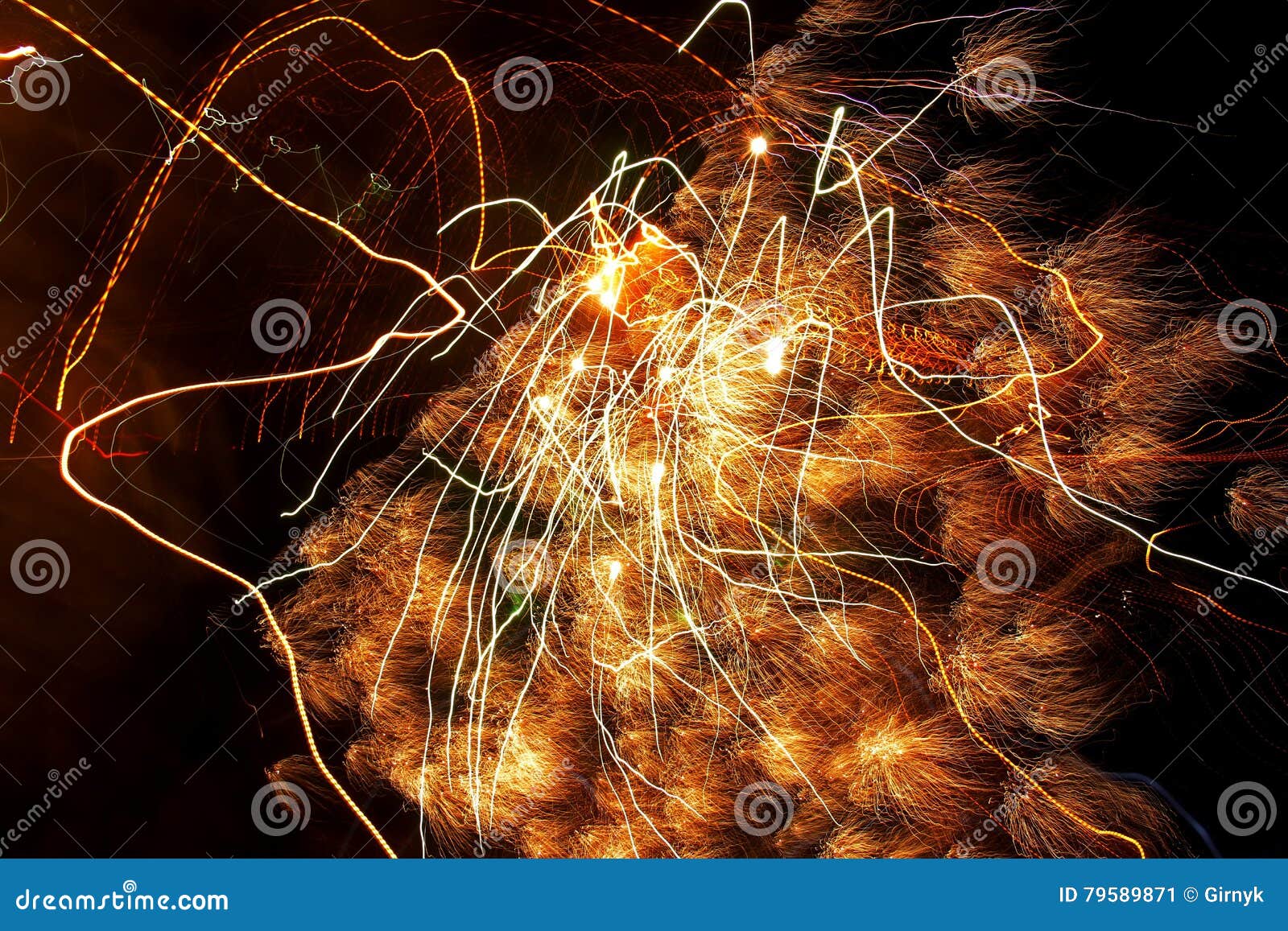 Fireworks. stock image. Image of high, blast, blur, night - 79589871