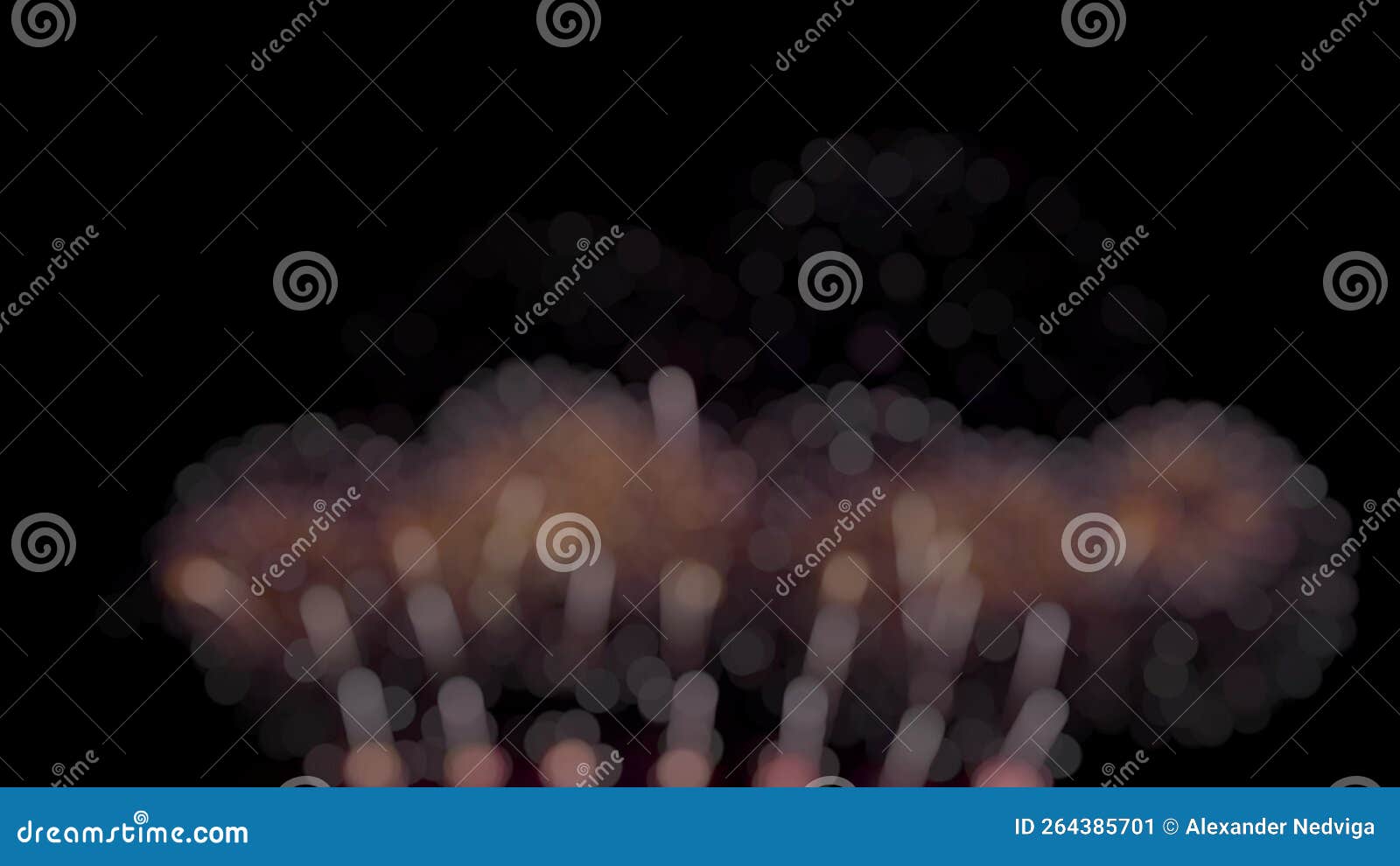 Fireworks Blurred Lights Background Loop. Firework Blur Lens Seamless ...