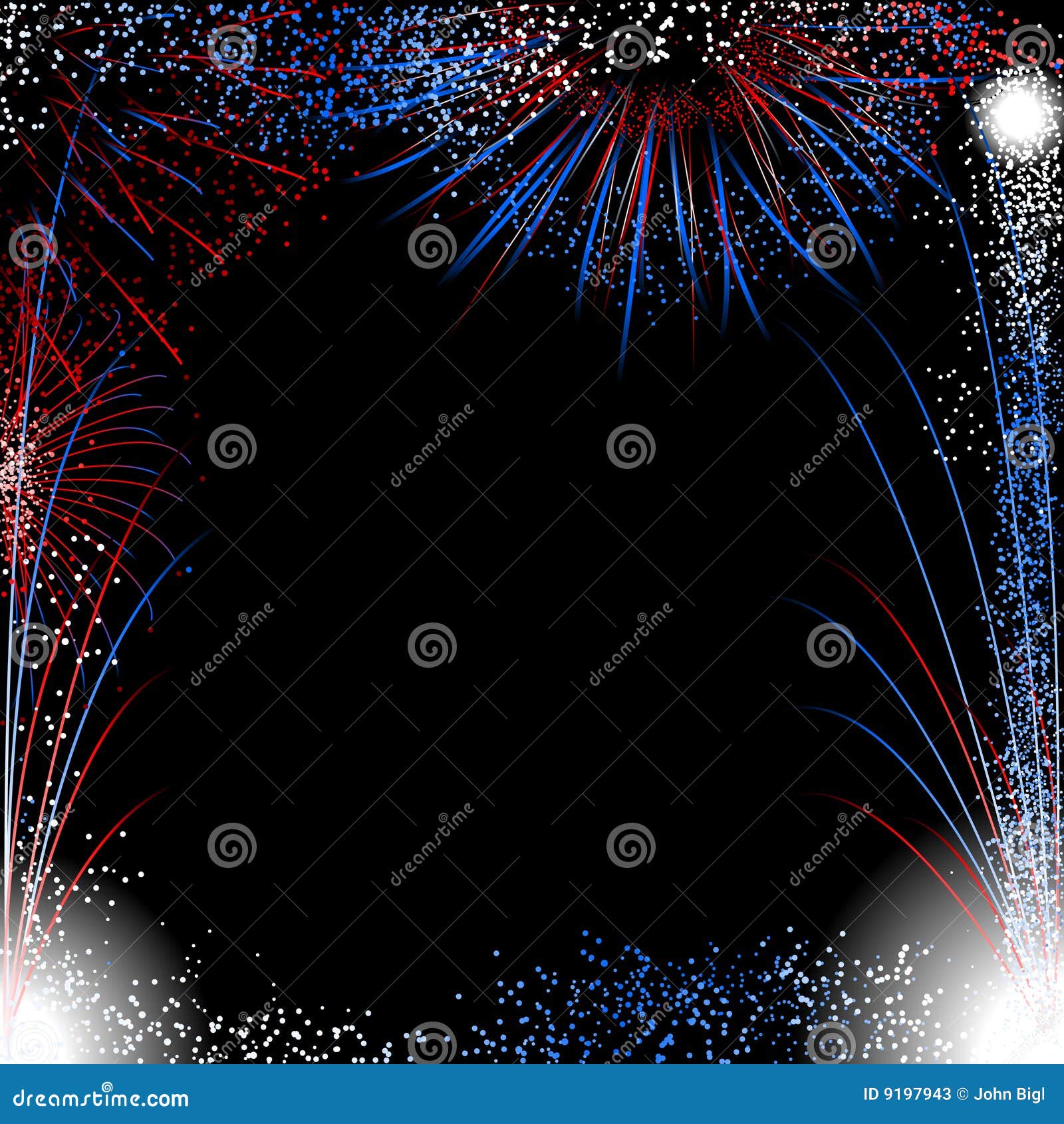 Fireworks Clipart Border