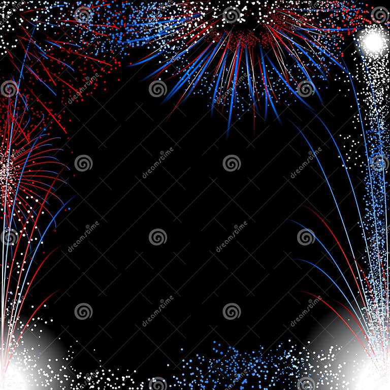 Fireworks border stock vector. Illustration of fireworks - 9197943