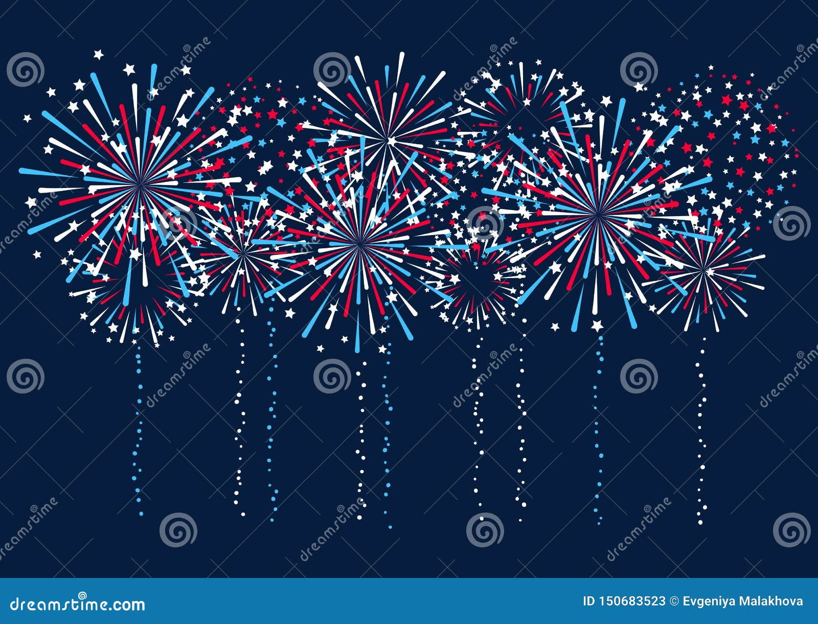 Fireworks Border Frame Background Royalty-Free Stock Image ...