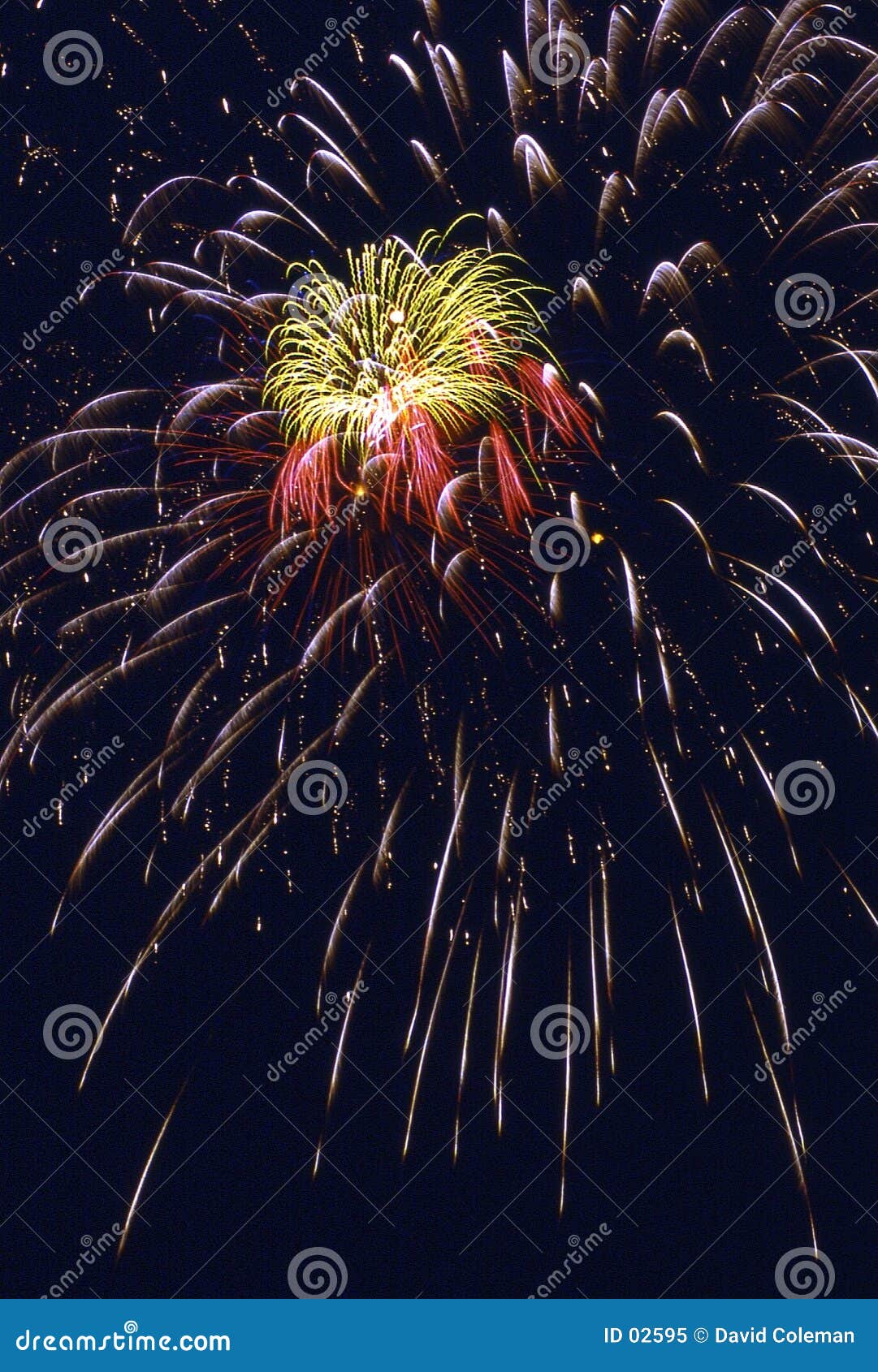Fireworks Burst stock image. Image of motion, scene, year - 2595