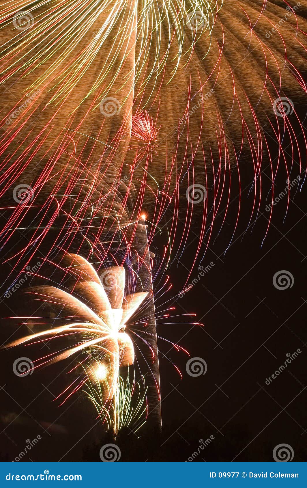 Fireworks Burst stock image. Image of celebration, gleam - 9977