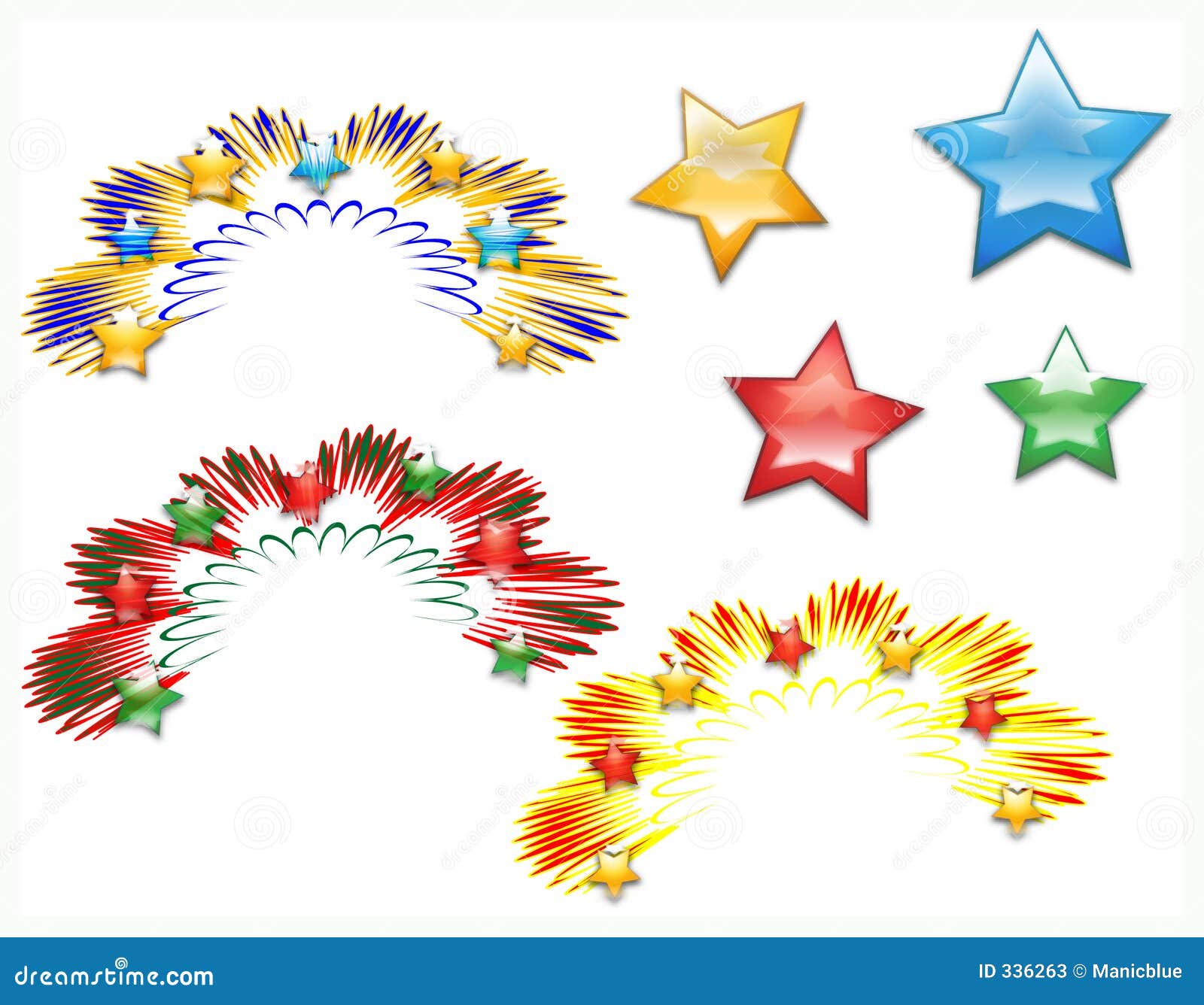 Fireworks burst stock illustration. Illustration of illuminate - 336263