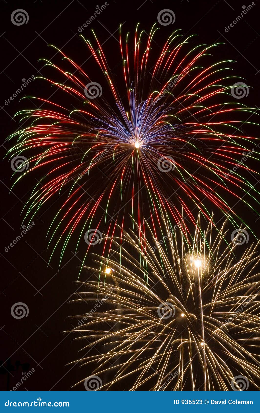 Fireworks burst stock image. Image of firework, entertainment - 936523