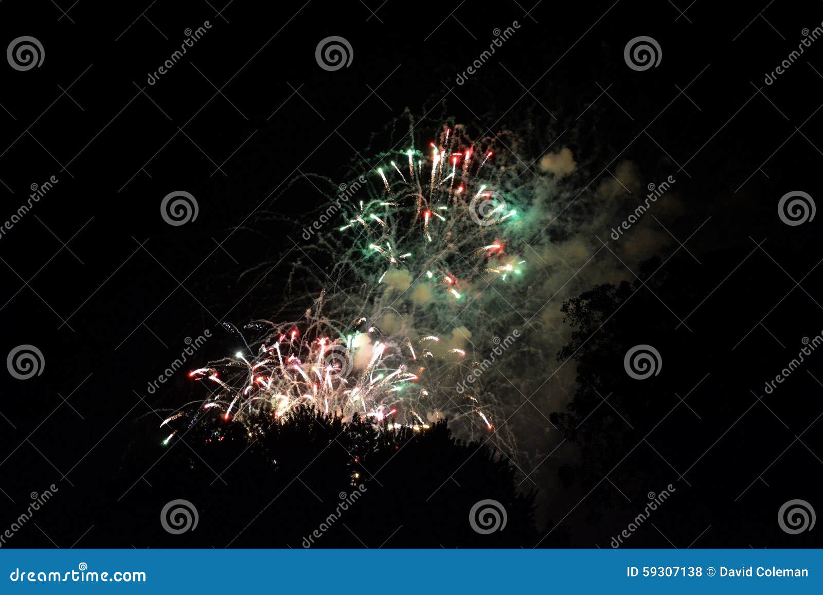 Fireworks burst stock photo. Image of celebration, colors - 59307138