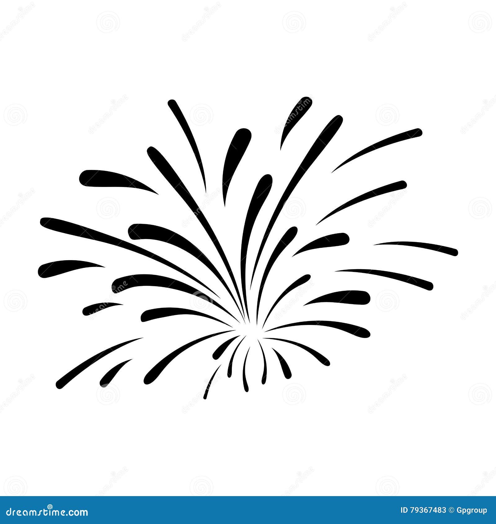 Fireworks burst design stock vector. Illustration of party - 79367483