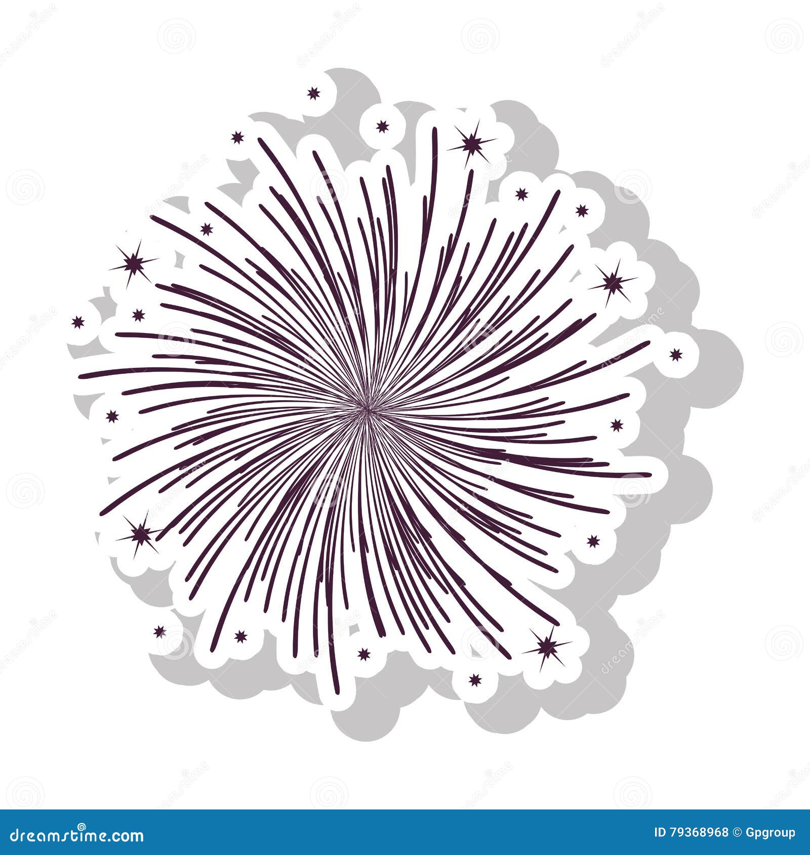Fireworks burst design stock vector. Illustration of festive - 79368968
