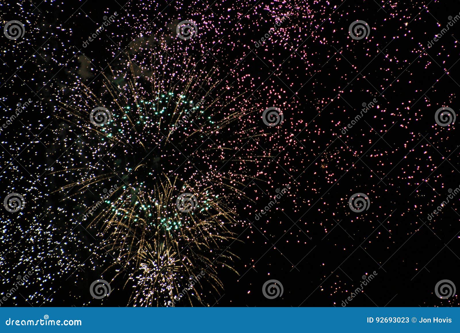 Fireworks Burst stock image. Image of fireworks, independence - 92693023