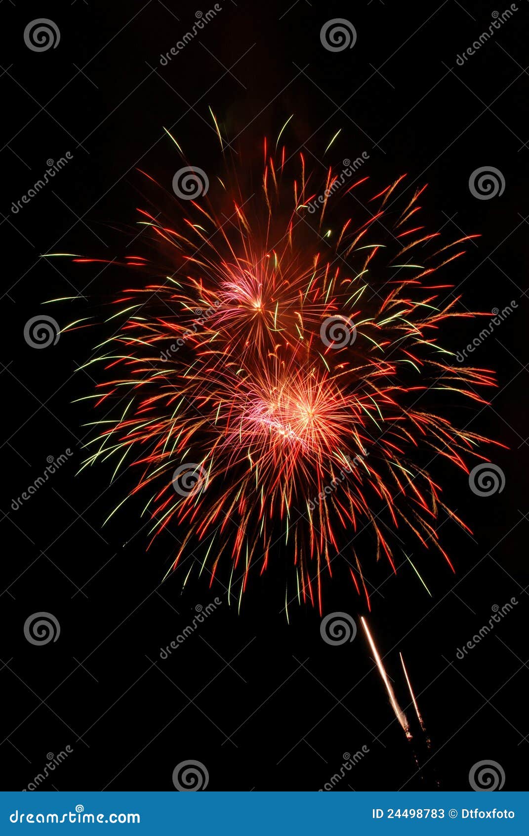 Fireworks Bursting in Air stock image. Image of fire - 24498783