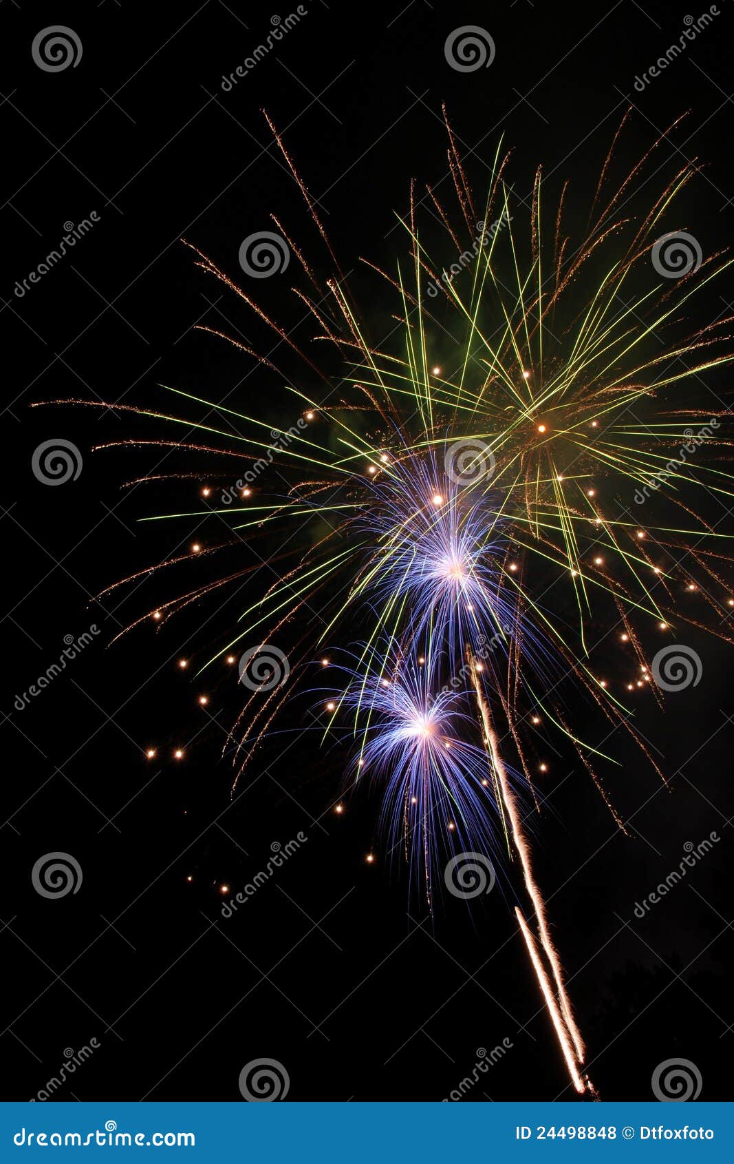 Fireworks Bursting in Air stock photo. Image of explosion - 24498848