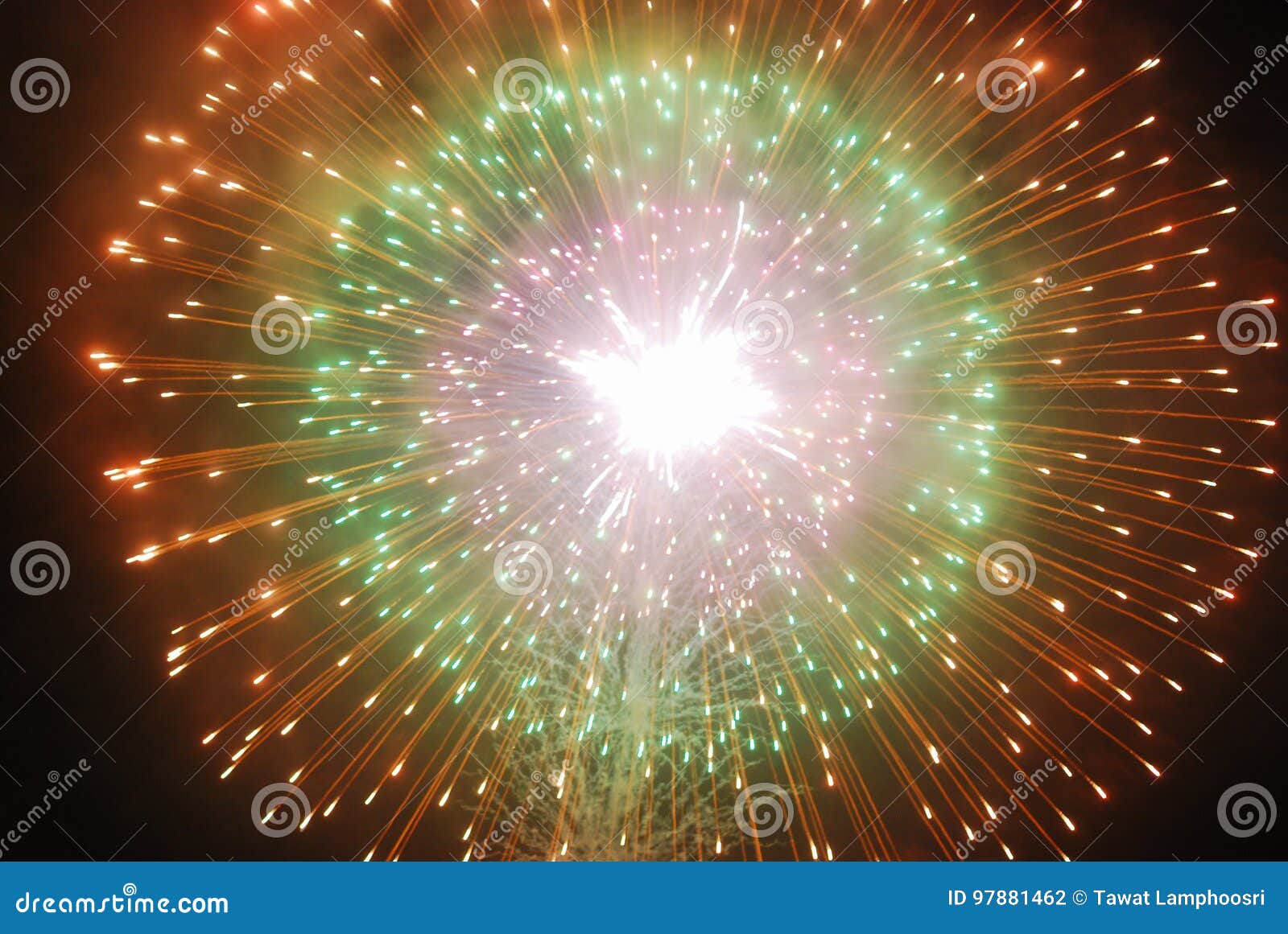 Fireworks bursting stock photo. Image of colorful, celebration - 97881462