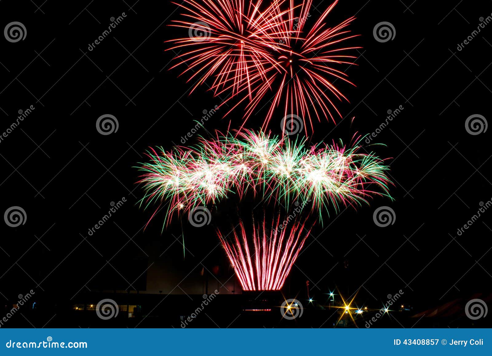 Fireworks Bursts stock image. Image of recreation, evening - 43408857