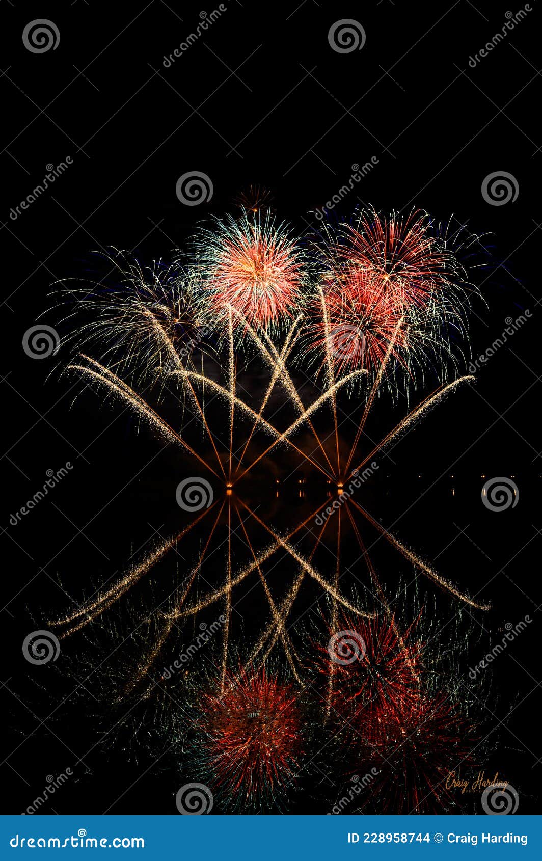 Fireworks from Calgary`s Global Fest 2021 Stock Photo - Image of ...
