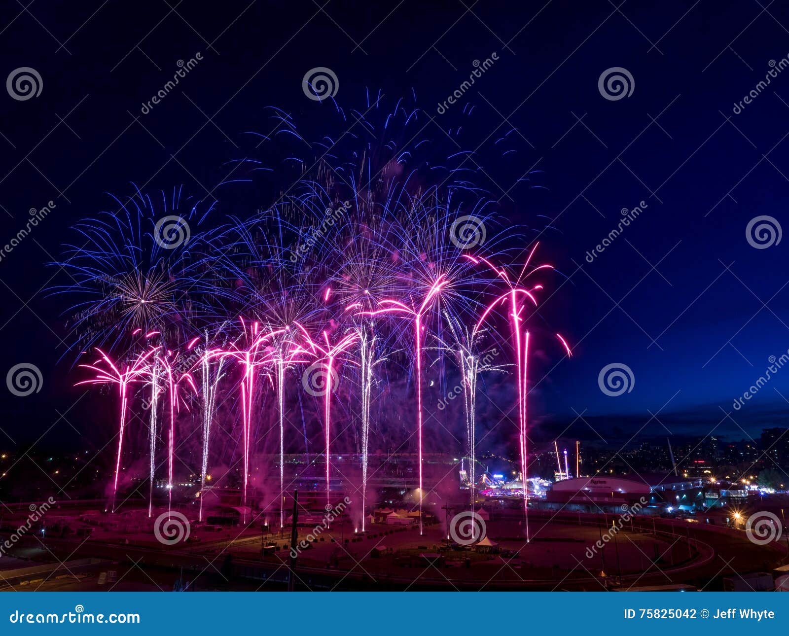 Fireworks at the the Calgary Stampede Editorial Photography - Image of ...