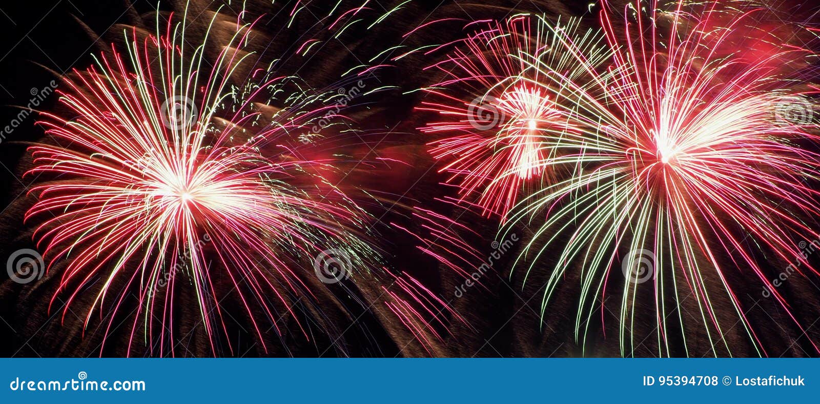 Fireworks for Canada Day stock photo. Image of colours - 95394708