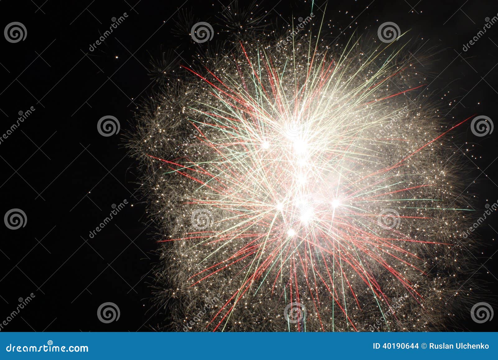 Fireworks stock photo. Image of night, closeup, holiday - 40190644