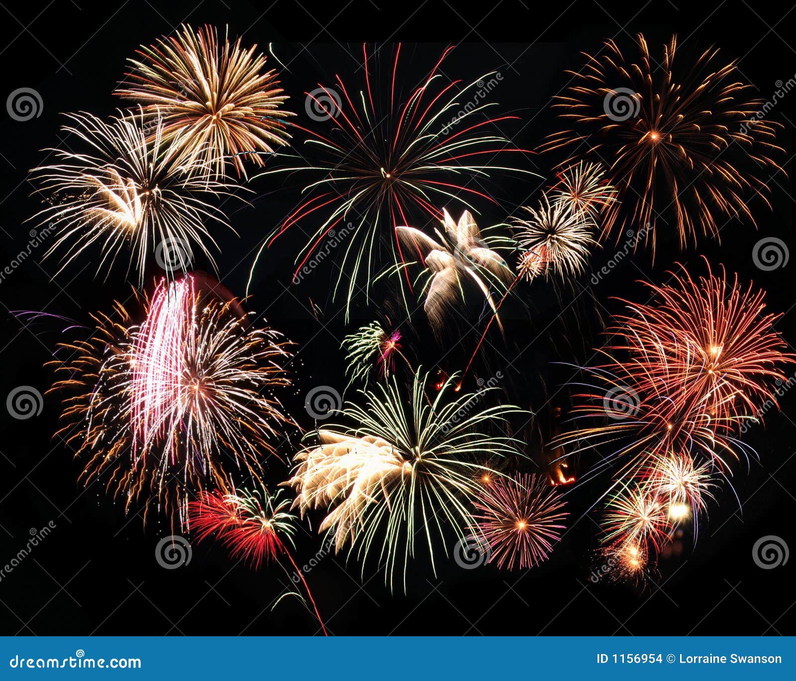 Fireworks Celebration stock photo. Image of celebration - 1156954