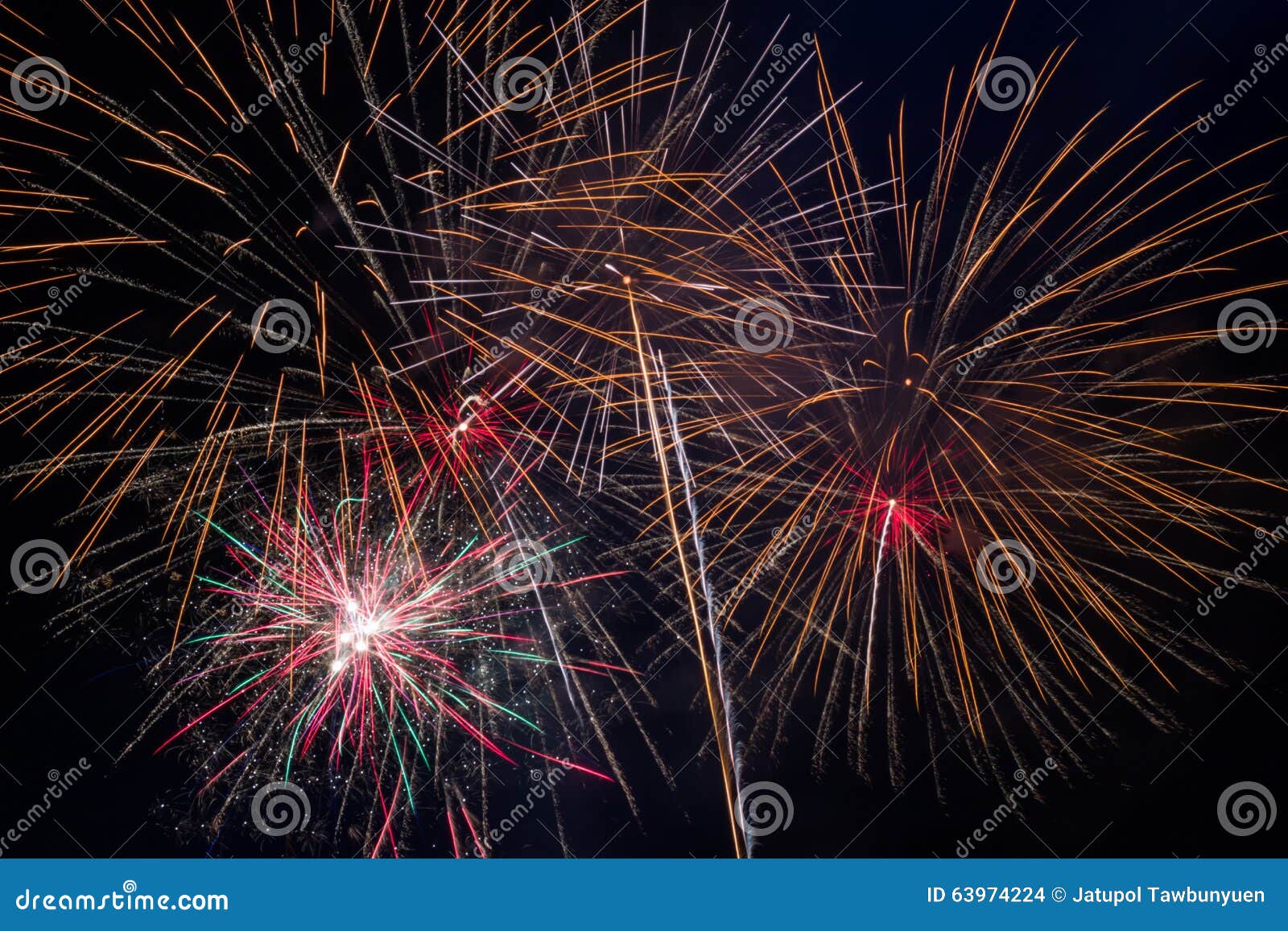 Fireworks stock photo. Image of fourth, exposure, happy - 63974224