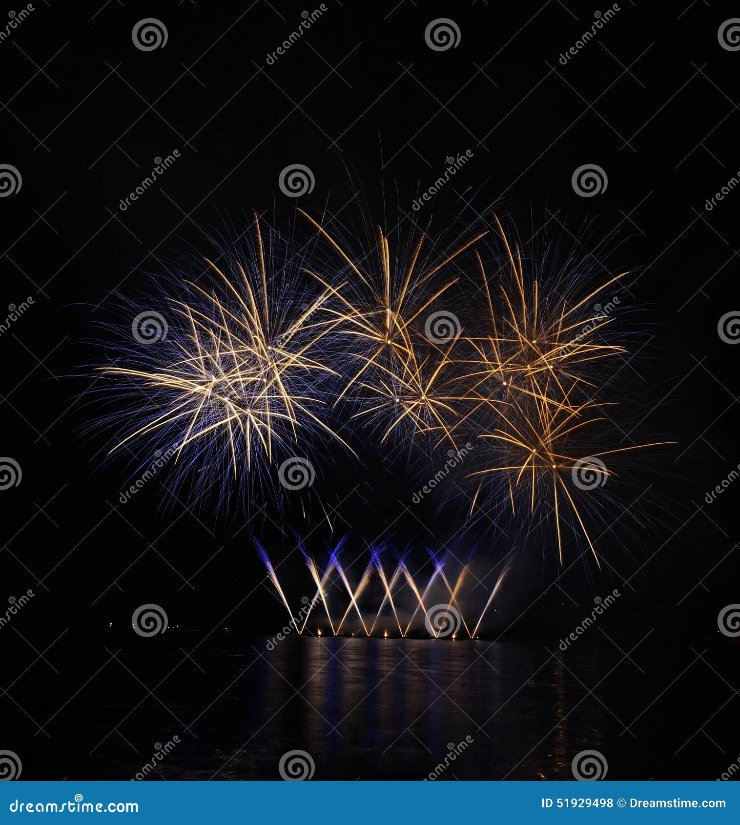 Fireworks stock photo. Image of evening, event, fireworks - 51929498