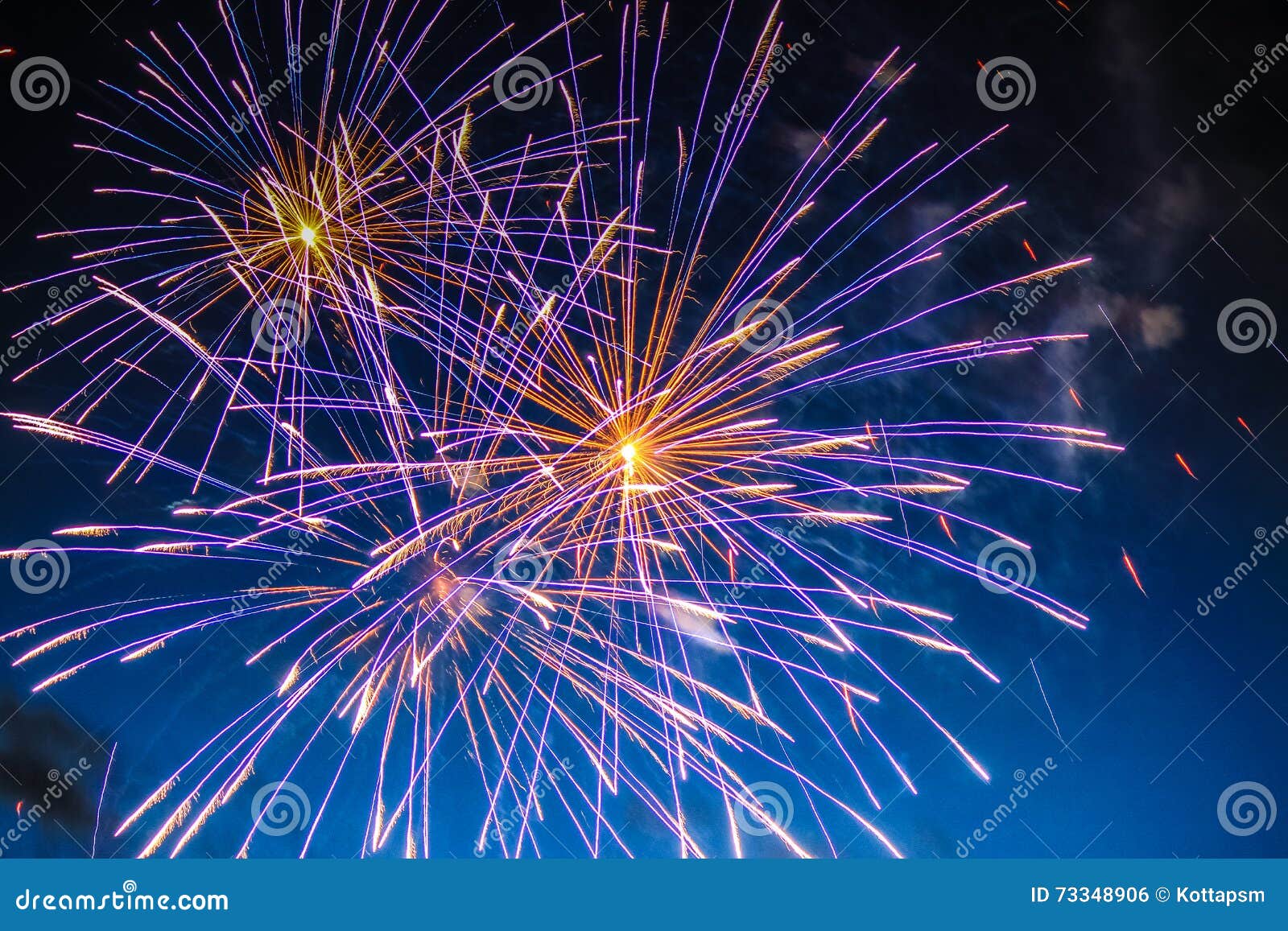 Fireworks Celebration stock photo. Image of explosion - 73348906