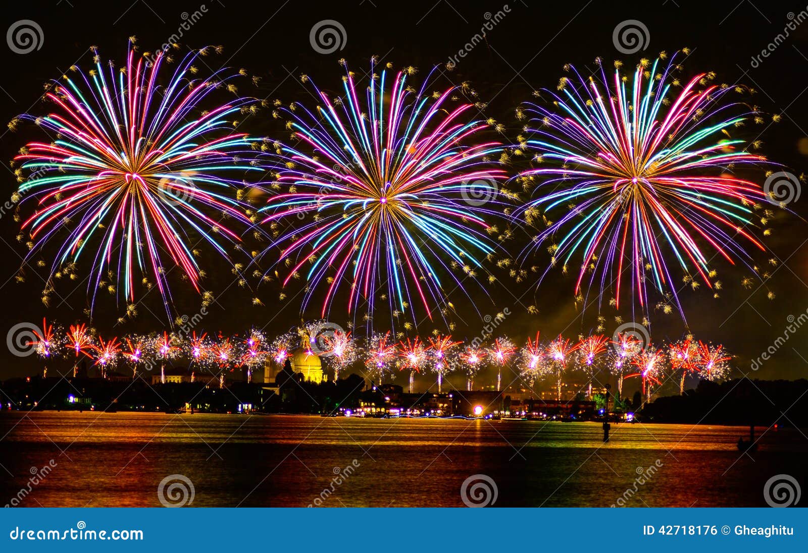 Fireworks stock photo. Image of explosion, italy, italia - 42718176