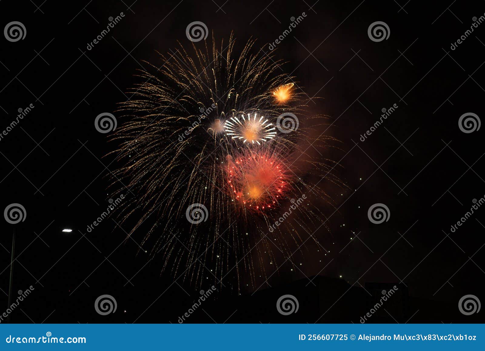 Fireworks for the Celebration of September 15 Stock Image - Image of ...