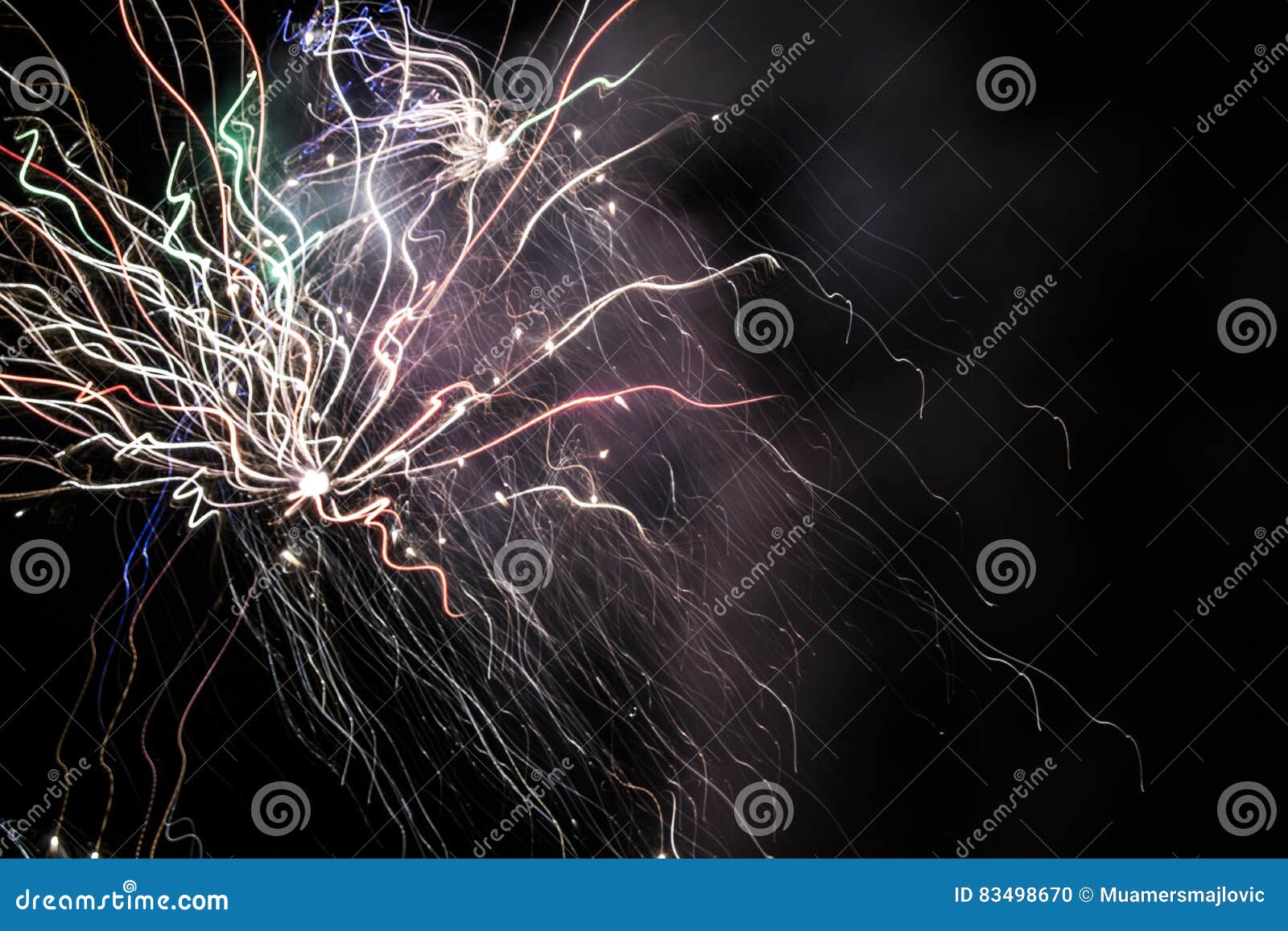 Fireworks stock photo. Image of decoration, entertainment - 83498670
