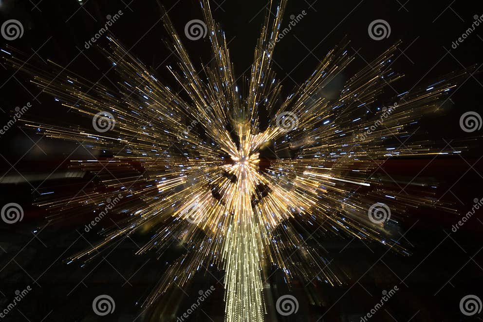 Fireworks from a Christmas Tree Stock Photo - Image of christmas ...