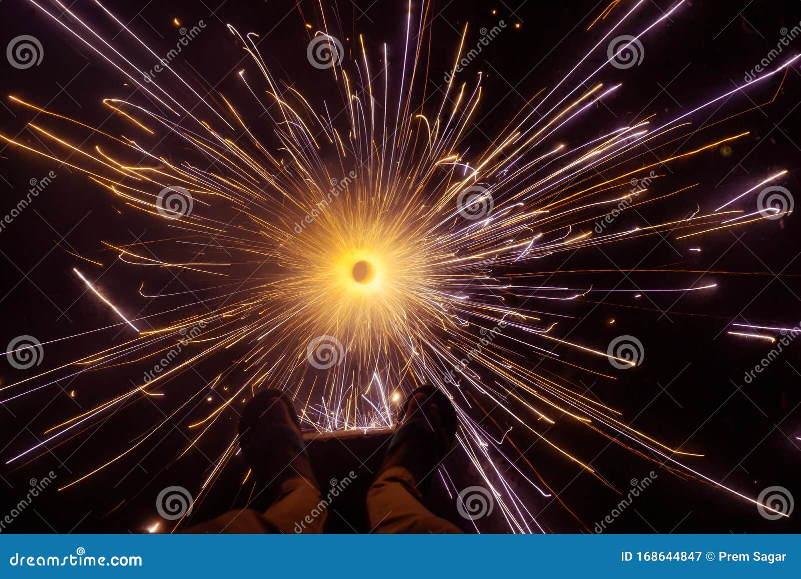FIREWORK during the DIWALI FESTIVAL Stock Image - Image of explosive ...