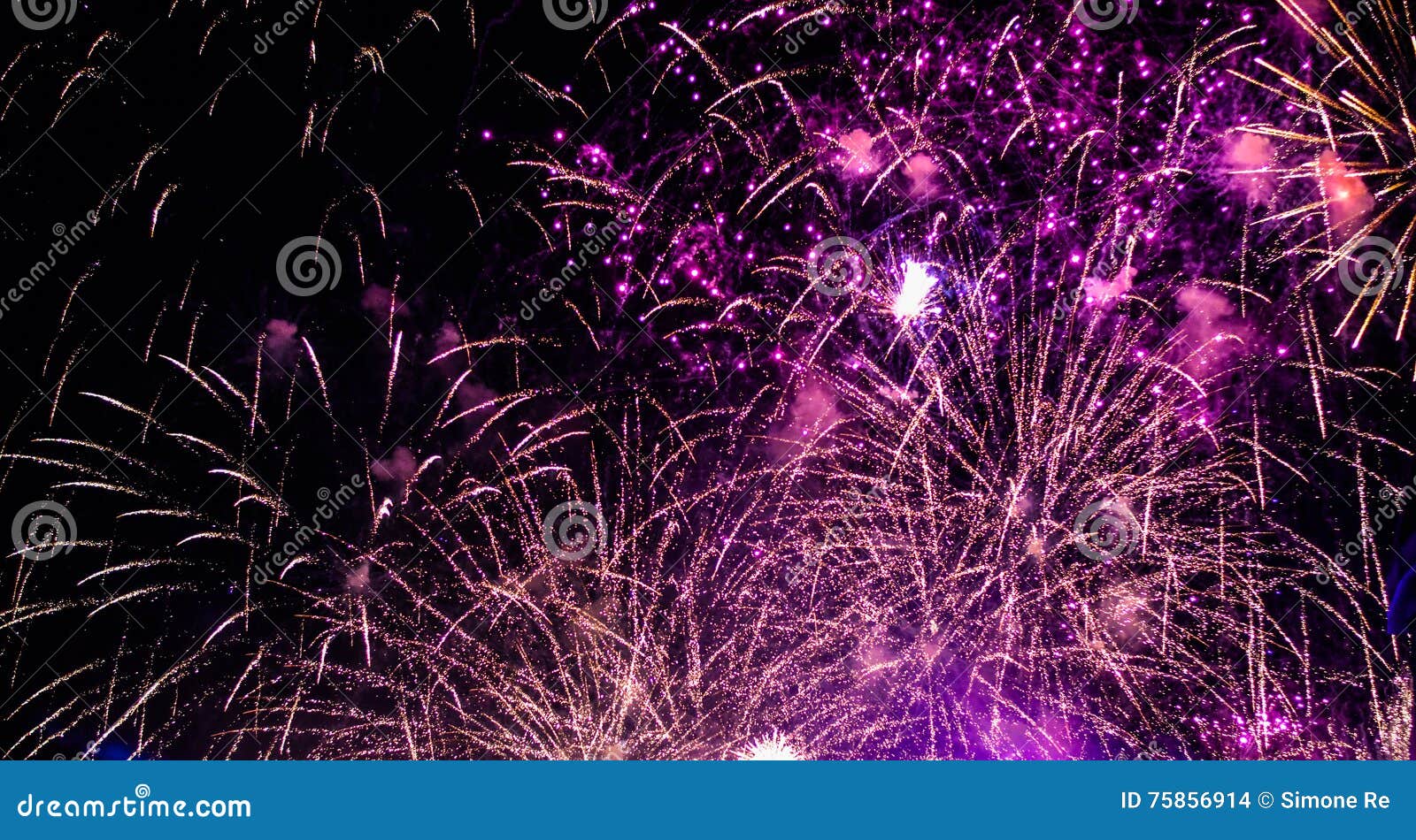Fireworks stock photo. Image of show, called, pyrotechnic - 75856914