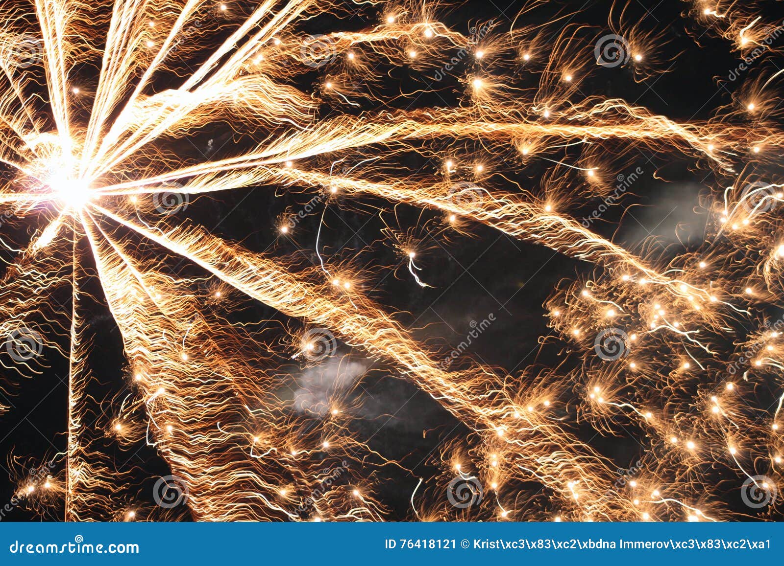 Fireworks close-up stock image. Image of close, fire - 76418121