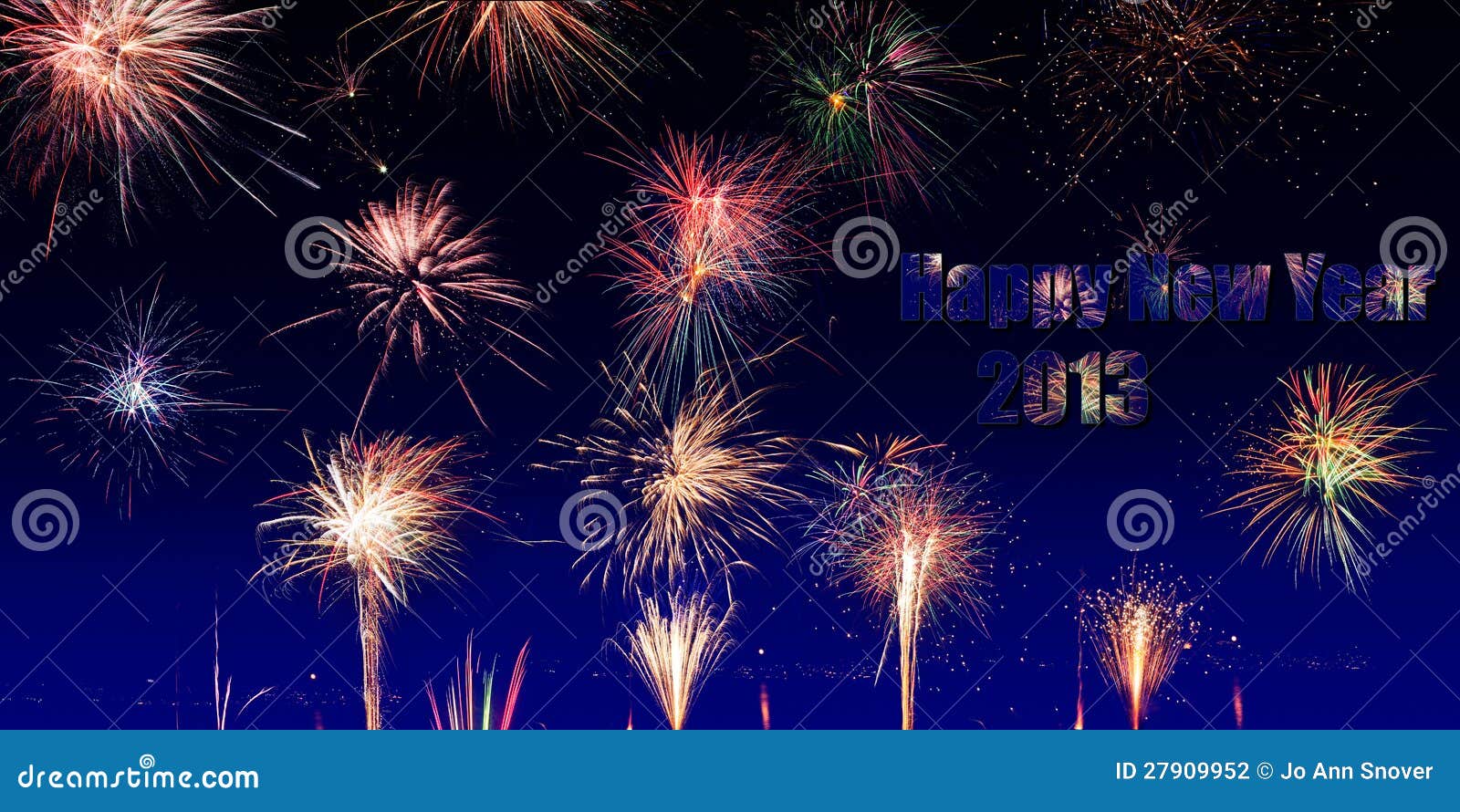 Fireworks collage stock photo. Image of blue, white, panorama - 27909952