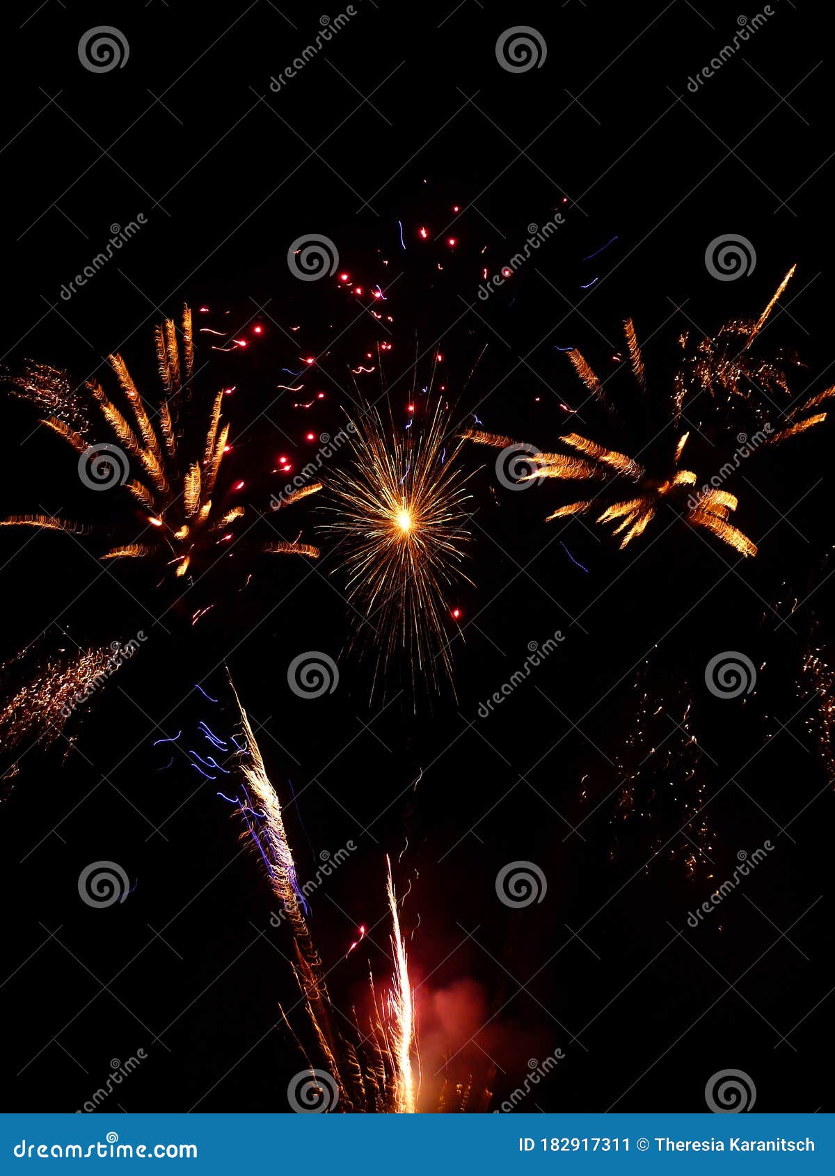 Fireworks stock image. Image of sparkle, fireworks, shine - 182917311