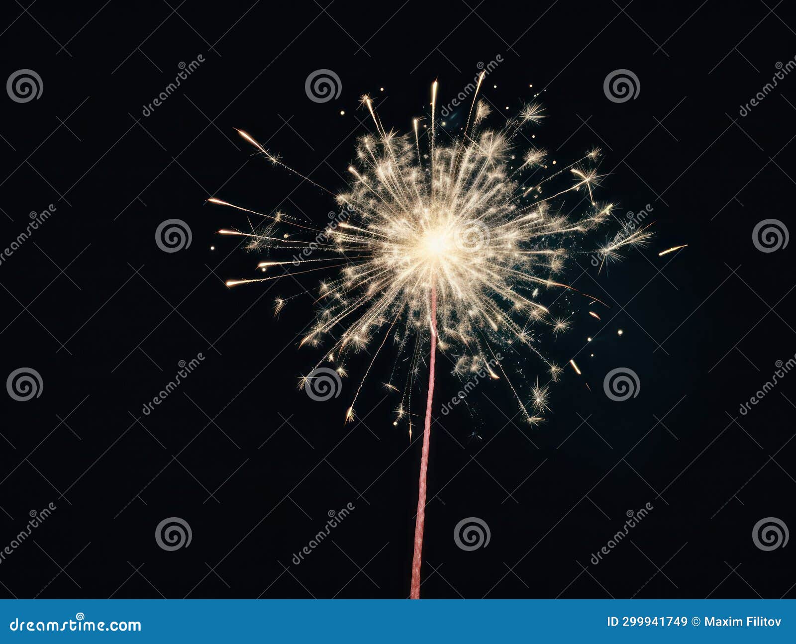 Fireworks. Colorful Celebration Fireworks Isolated on a Black Sky ...