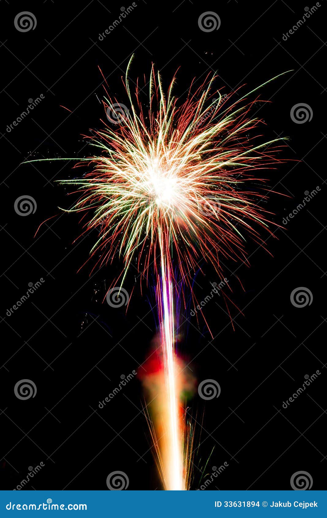 Fireworks stock photo. Image of celebrate, colourful - 33631894