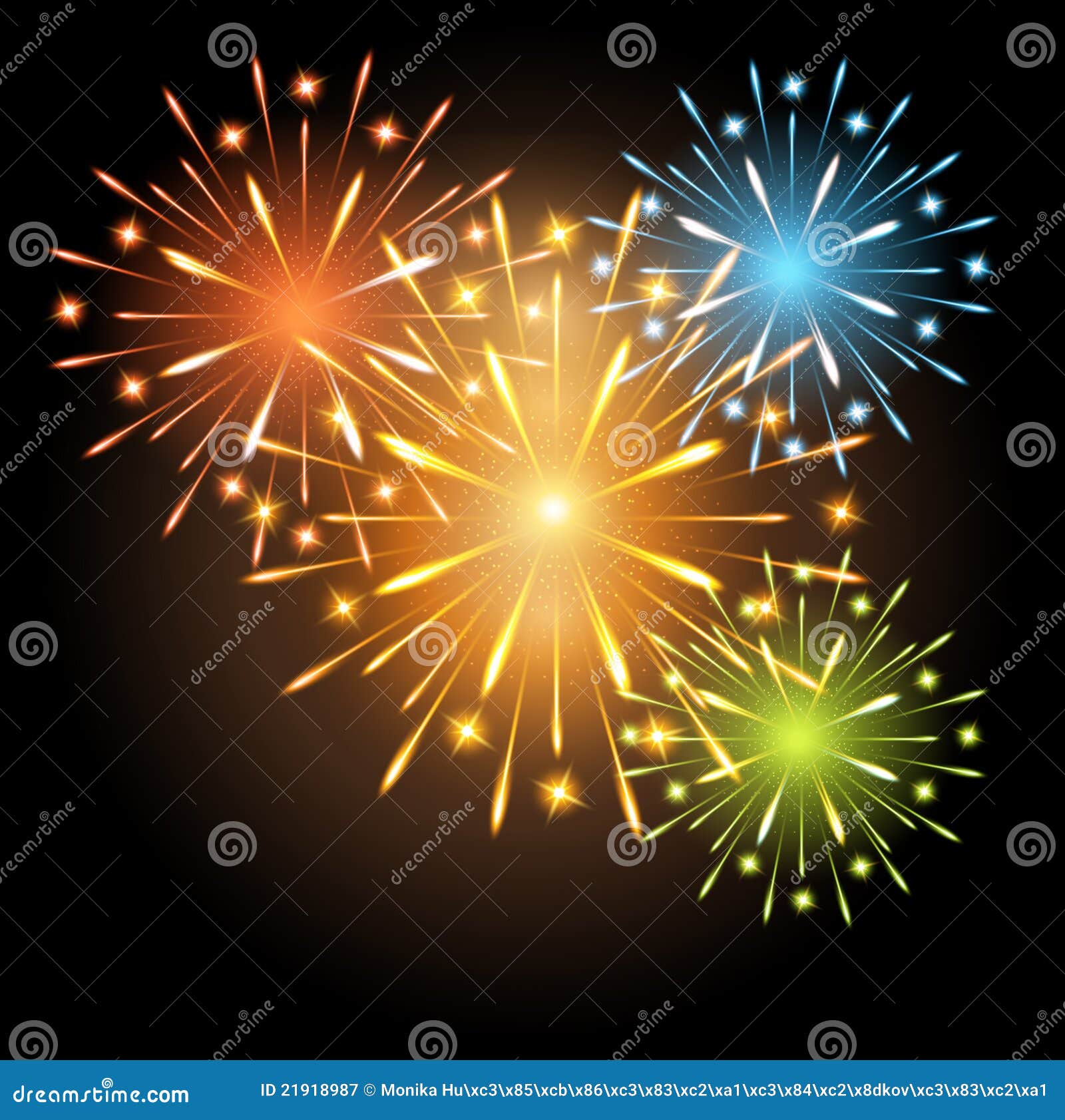 Fireworks colors stock vector. Illustration of radiance - 21918987