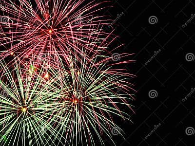 Fireworks with copyspace stock photo. Image of ground - 3650692