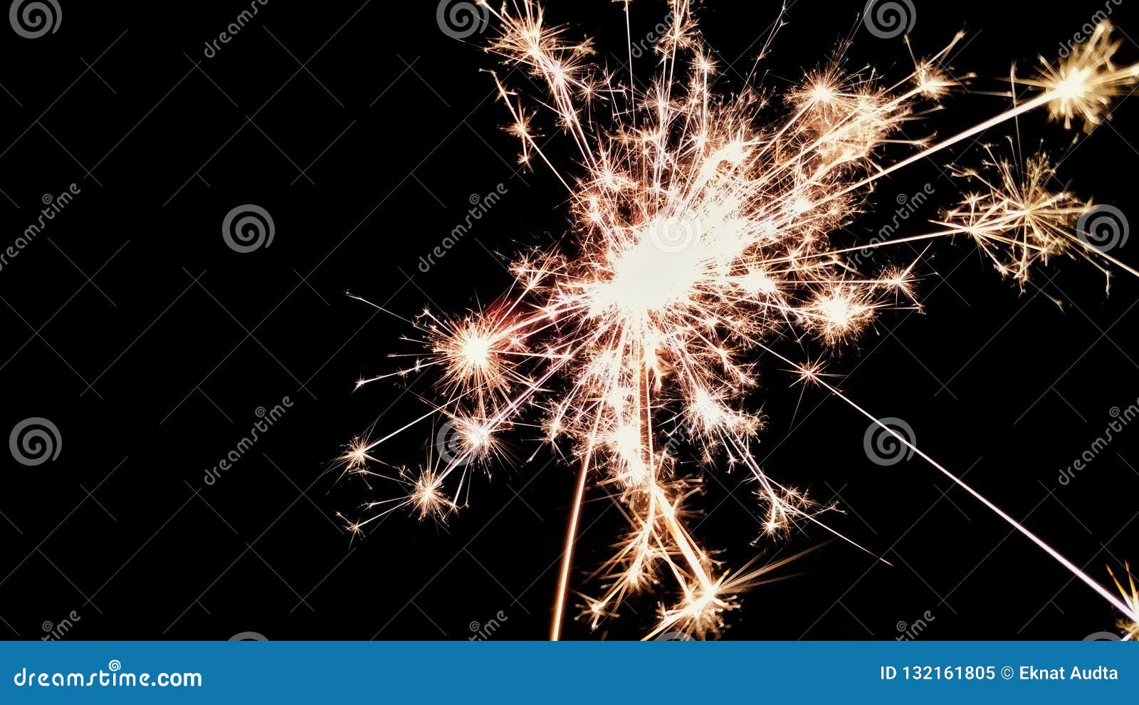 Fireworks in the Dark Night Stock Image - Image of beautiful, spot ...