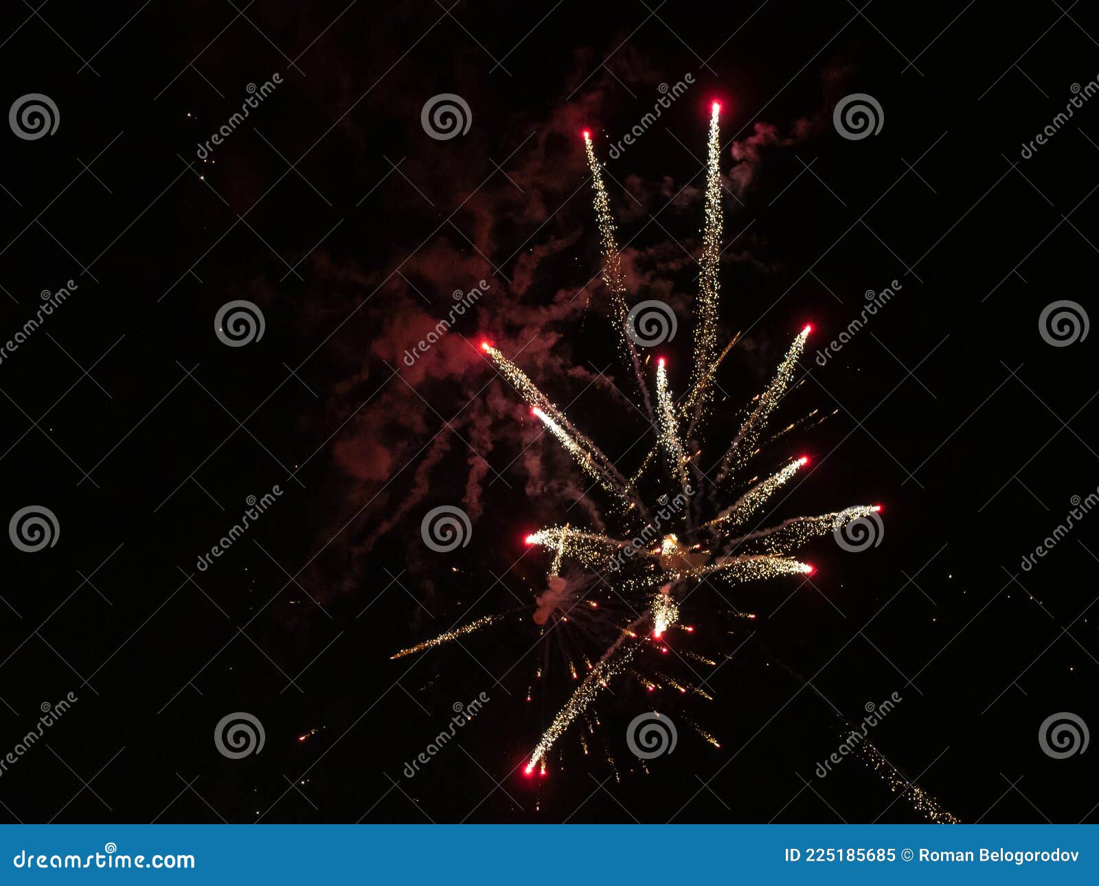 Fireworks In The Dark Sky, Bright Flashes, Bright Flashes, Holiday ...
