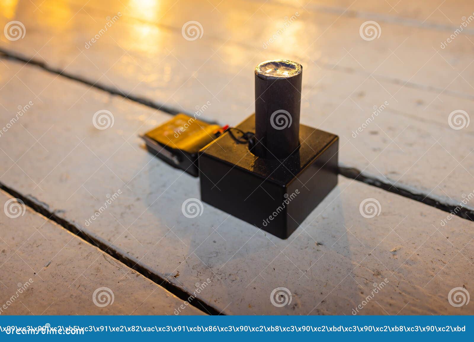 Fireworks Devices Setup Pipe Form Mini Pyrotechnics. Stock Image ...