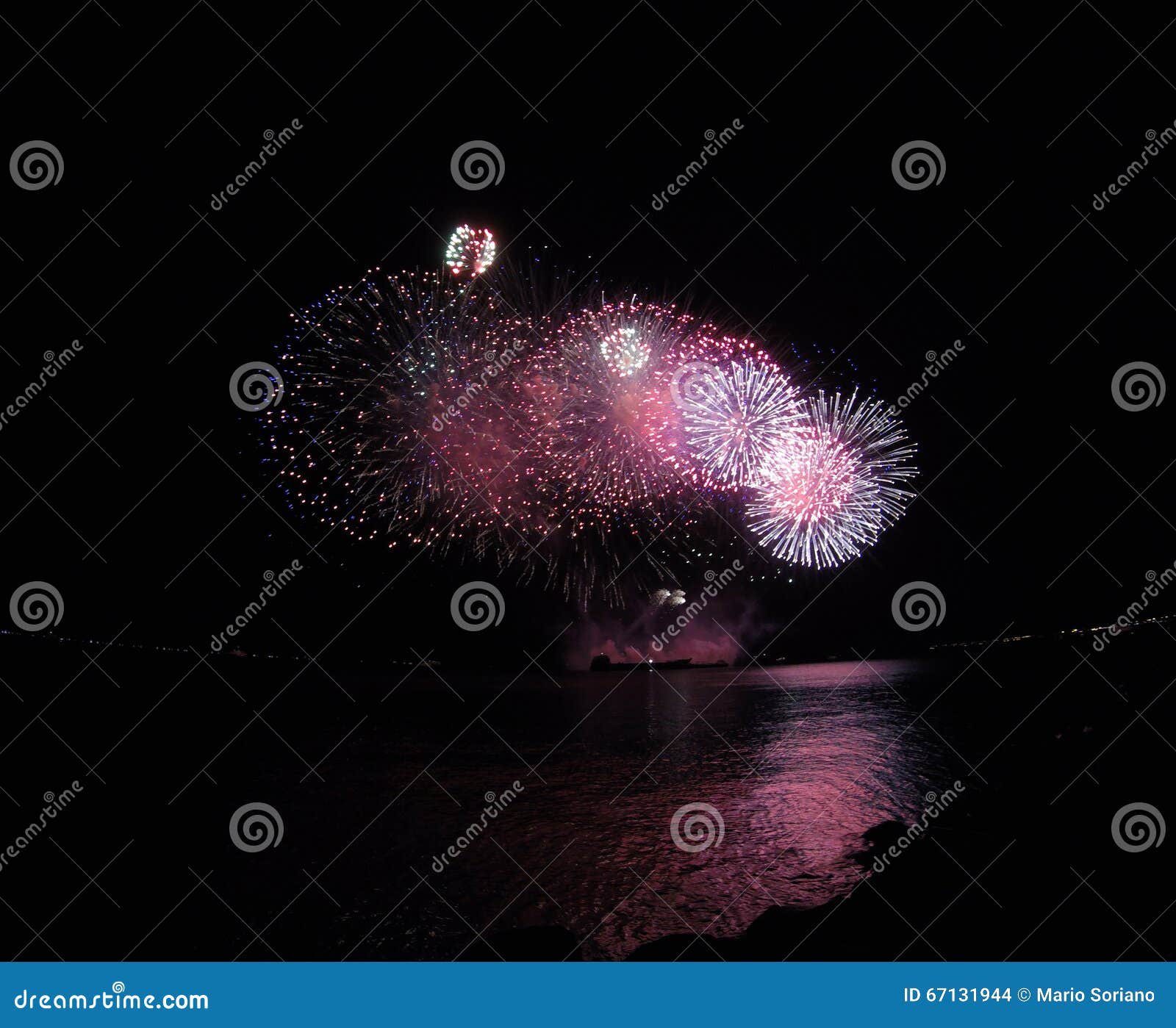 Fireworks Display and Exhibition Stock Photo - Image of thunder ...