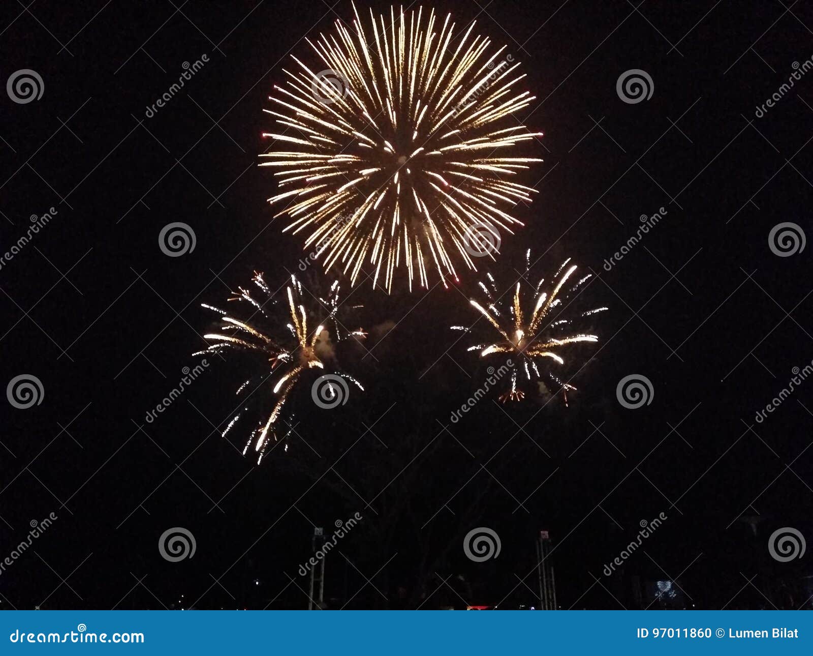 Fireworks display stock photo. Image of light, amusement - 97011860