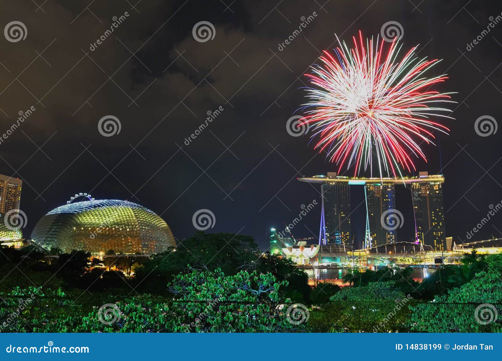 Fireworks Display during NDP 2010 Editorial Stock Image - Image of city ...