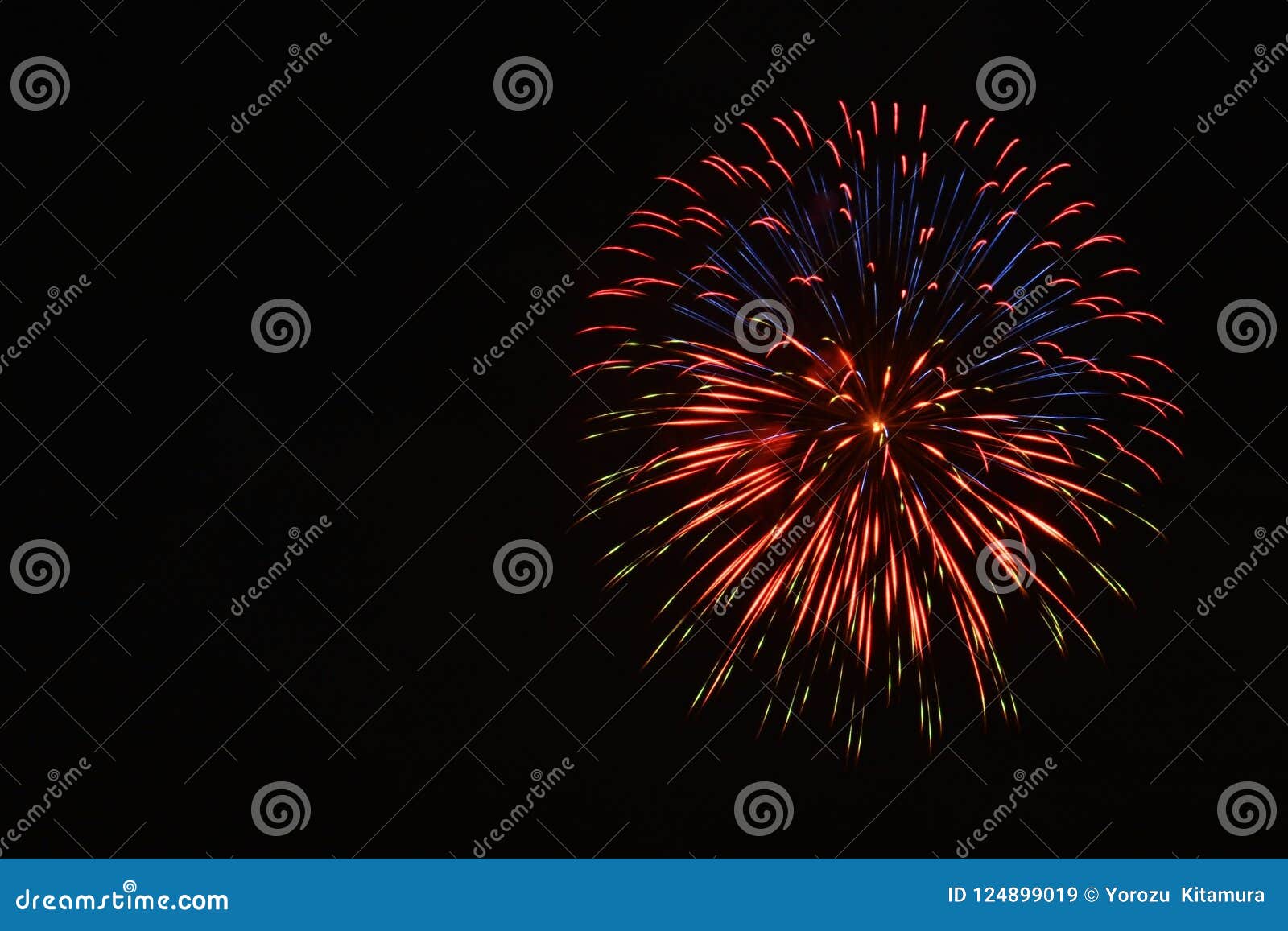 Fireworks display in Japan stock image. Image of firework - 124899019